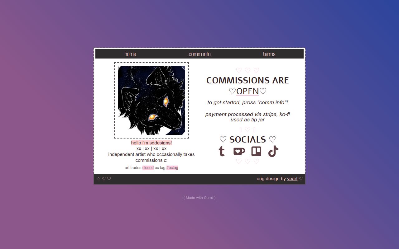 SD Designs Commissions